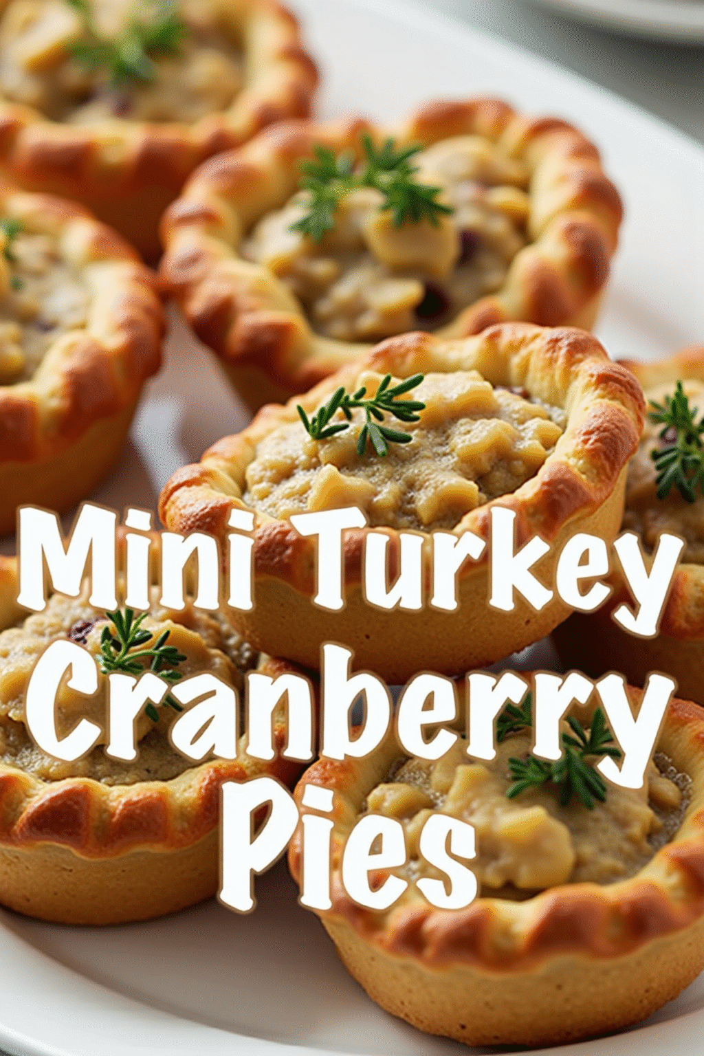 Mini Turkey Cranberry Pies: Bite-Sized Holiday Magic - Blue Zone Feast